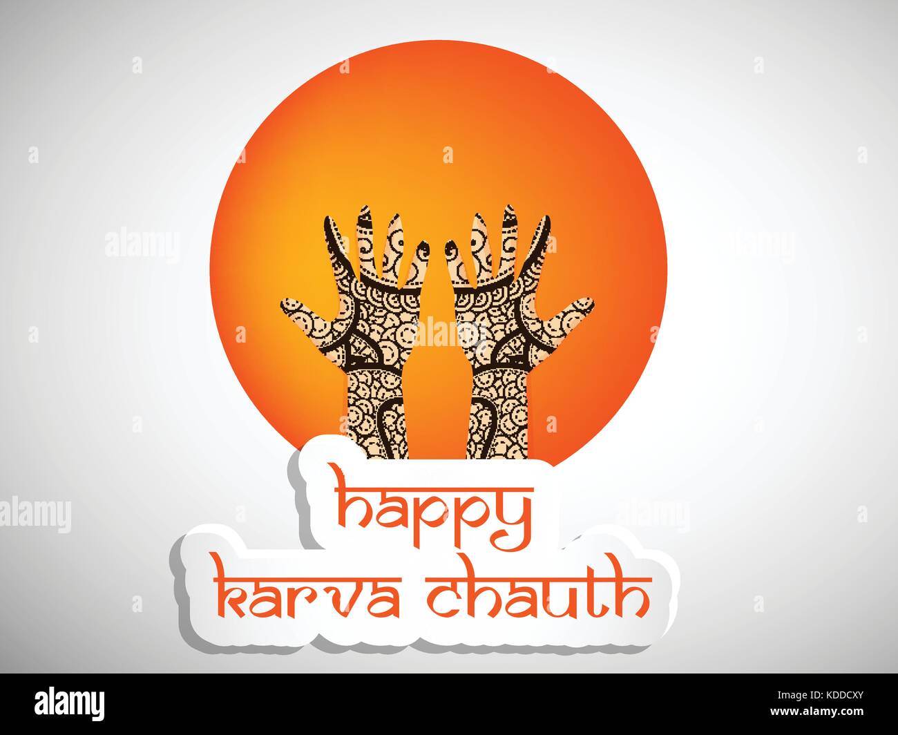 illustration of Hindu Festival Karva Chauth background Stock Vector ...