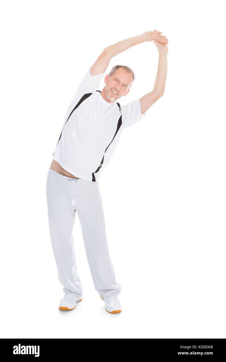 Old man stretching for hi-res stock photography and images - Alamy