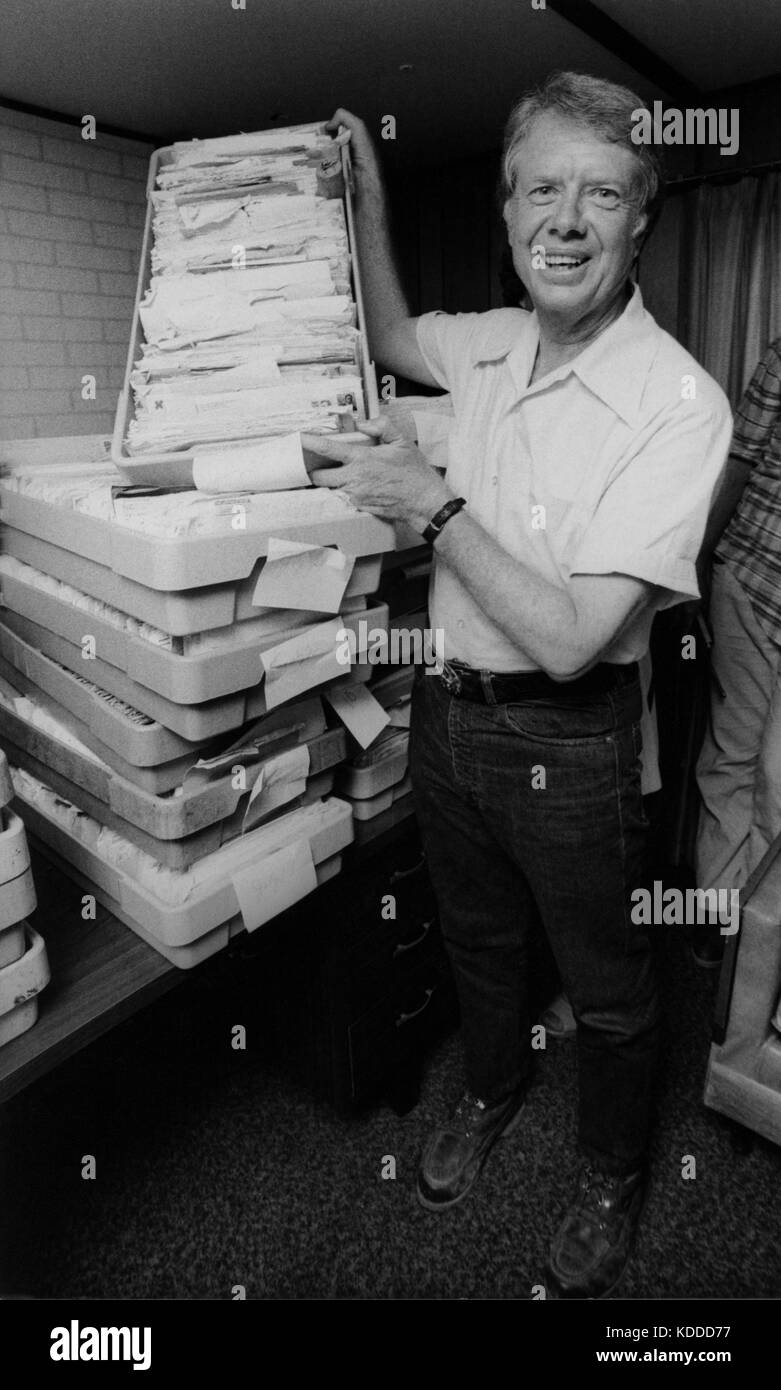 Former Georgia governor and now presidential candidate Jimmy Carter ...