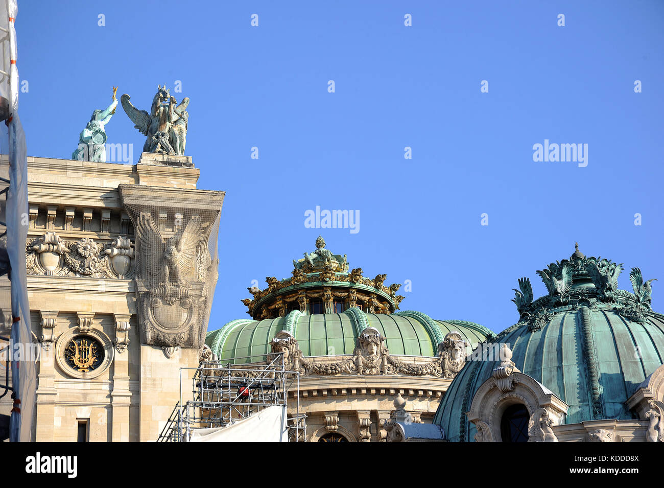 Paris Opera House viewed from Rue Auber Stock Photo - Alamy