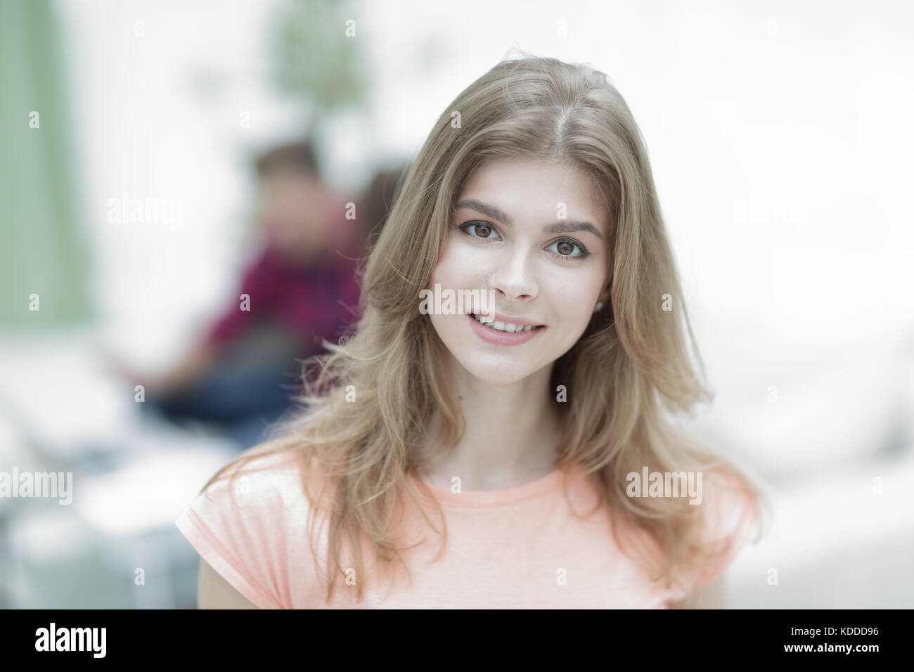 successful student girls on the background of classmates Stock Photo ...