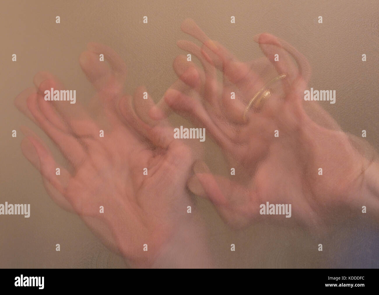 Creepy Halloween horror hands moving in scary manner Stock Photo - Alamy