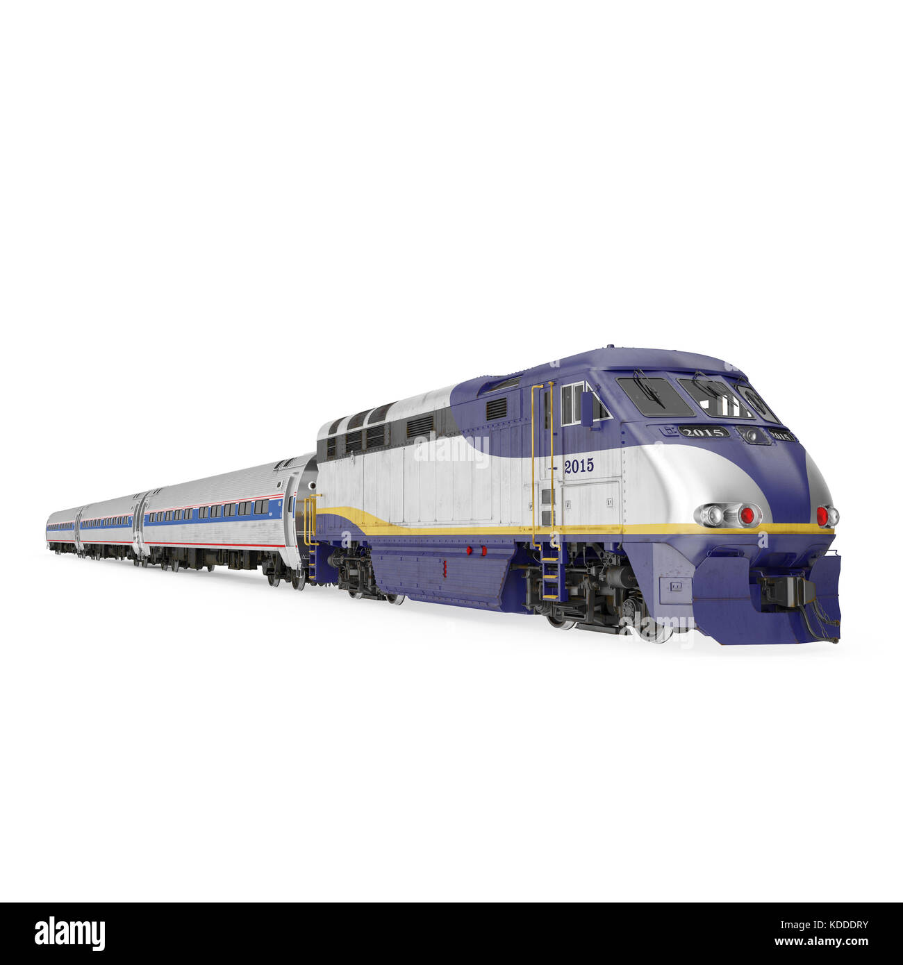 Passenger train Cut Out Stock Images & Pictures - Alamy