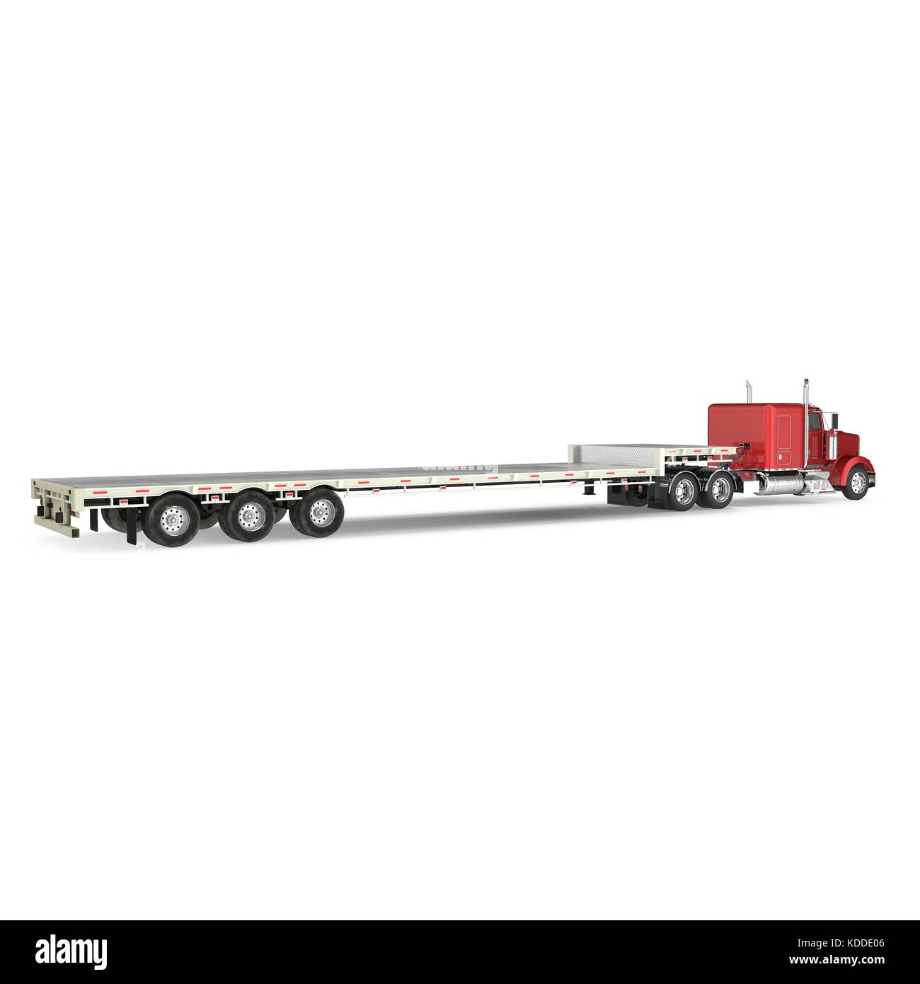 Lowboy trailer Cut Out Stock Images & Pictures - Alamy