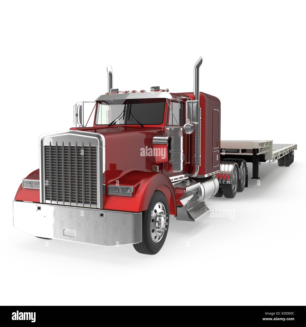 Flatbed trailer Cut Out Stock Images & Pictures - Alamy