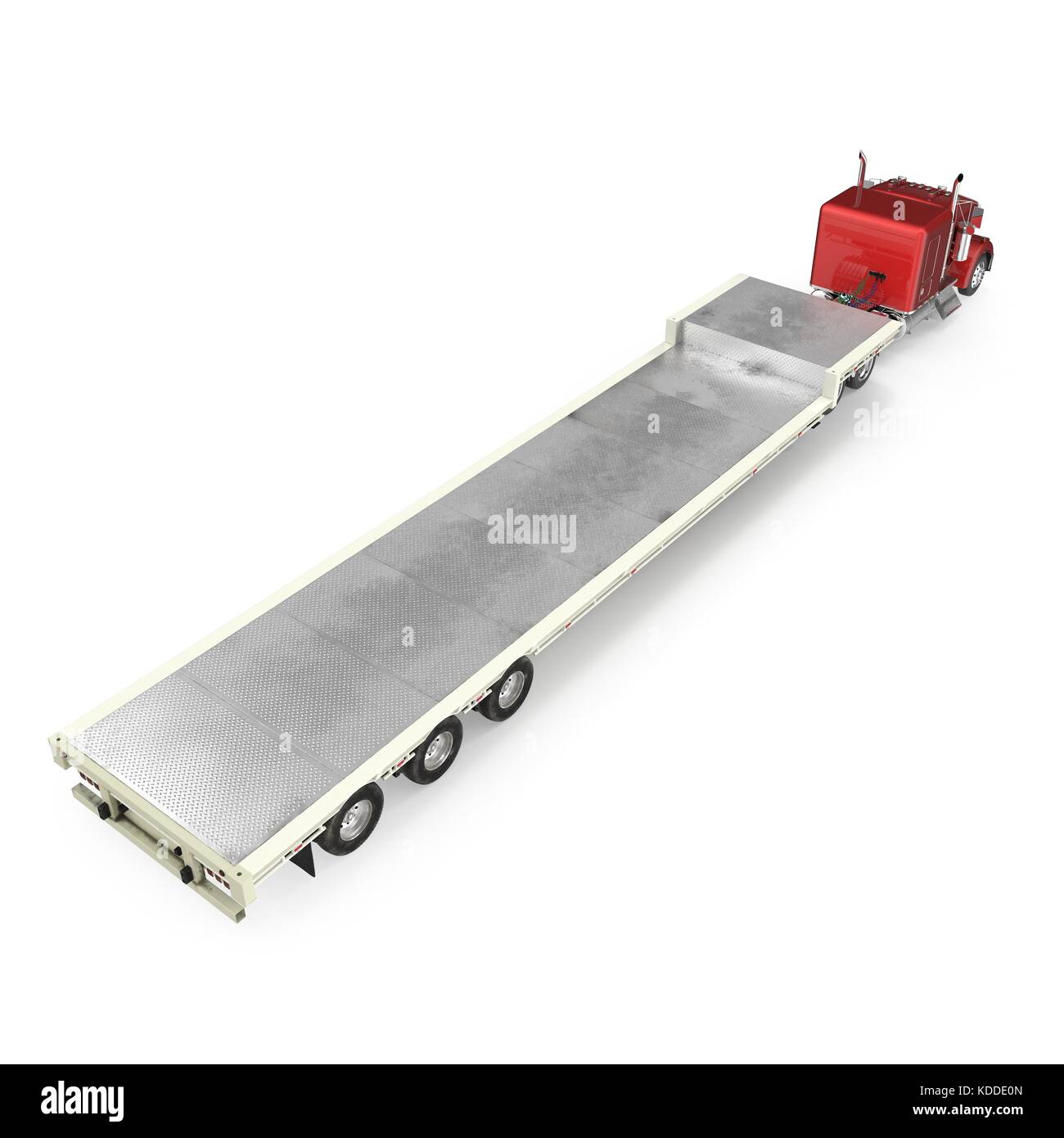 Lowboy trailer Cut Out Stock Images & Pictures - Alamy