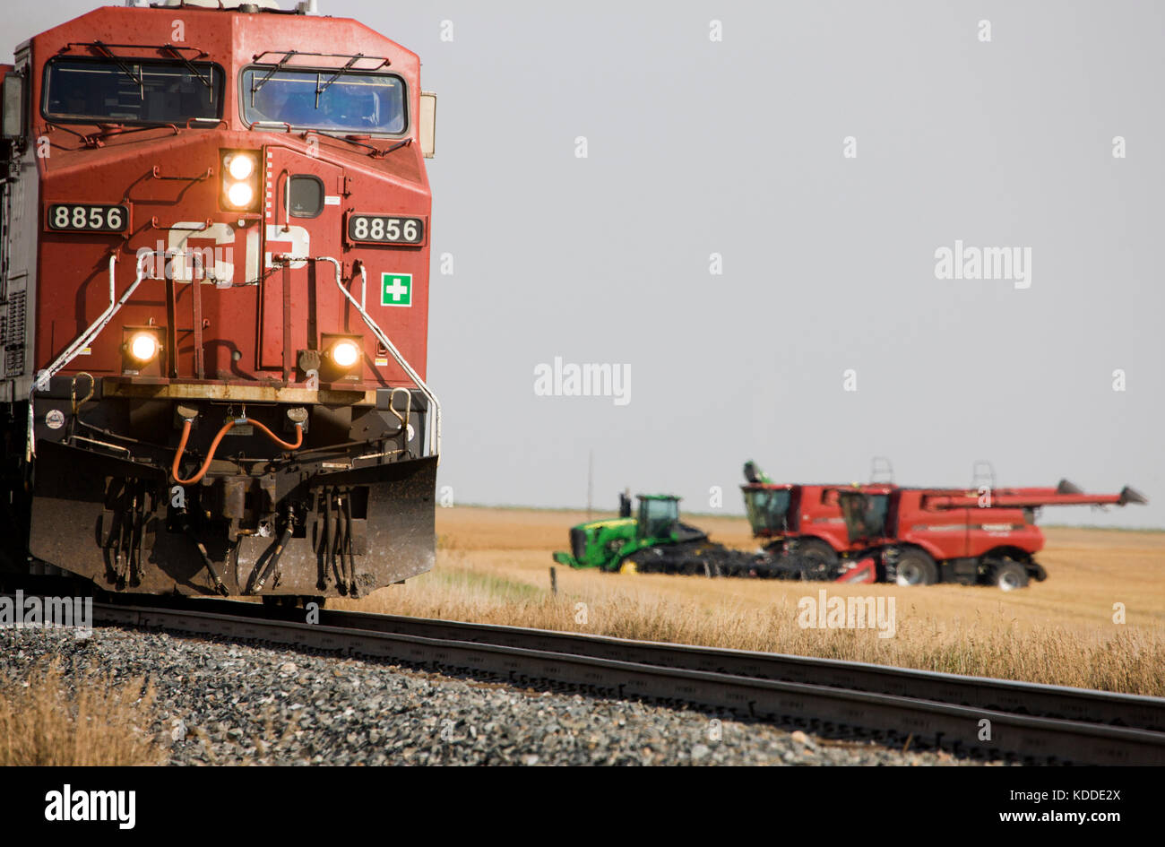 Canada prairie train hi-res stock photography and images - Alamy