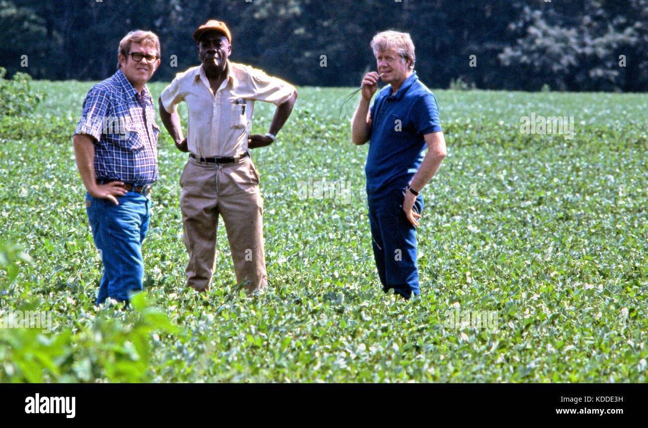 President Jimmy Carter and his brother Billy Carter are joined by a ...