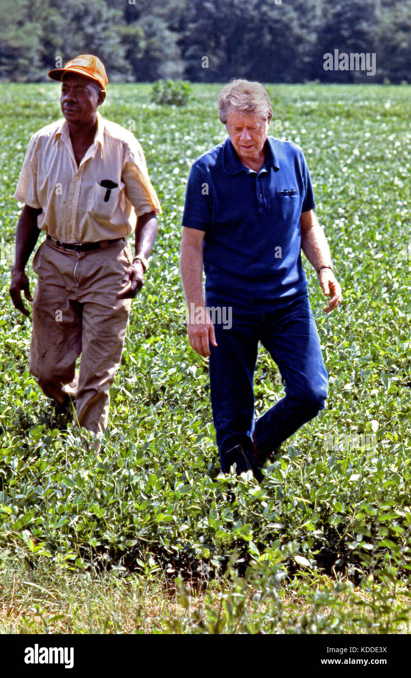 President Jimmy Carter and his brother Billy Carter are joined by a ...