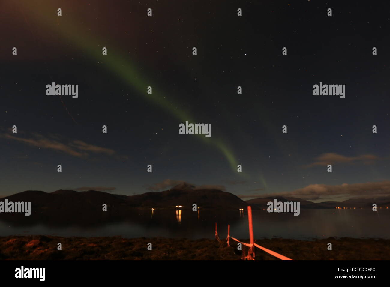 Northern LIghts Over The Sea Stock Photo - Alamy