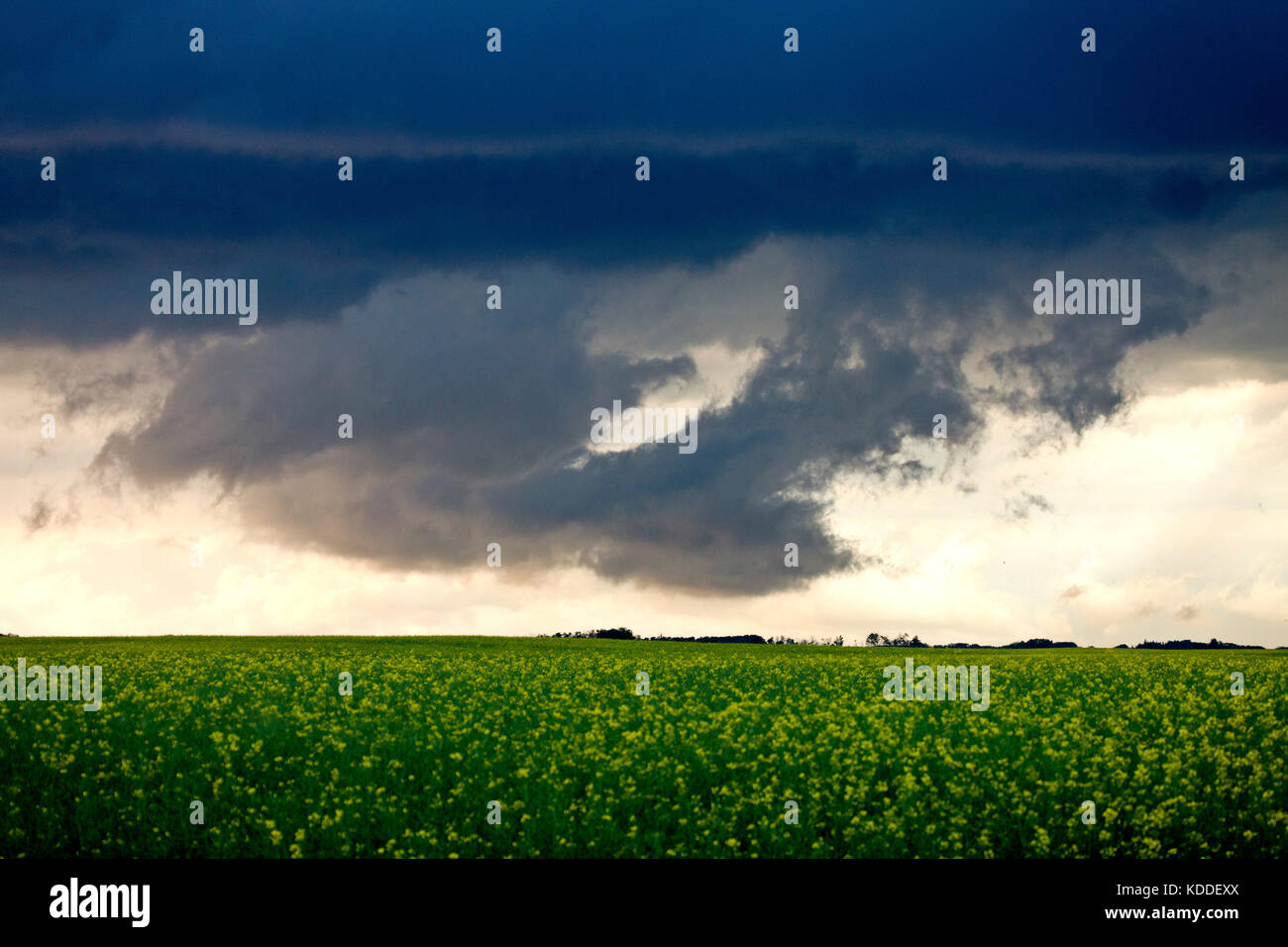 Storm Clouds Canada rural countryside Prairie Scene Stock Photo - Alamy
