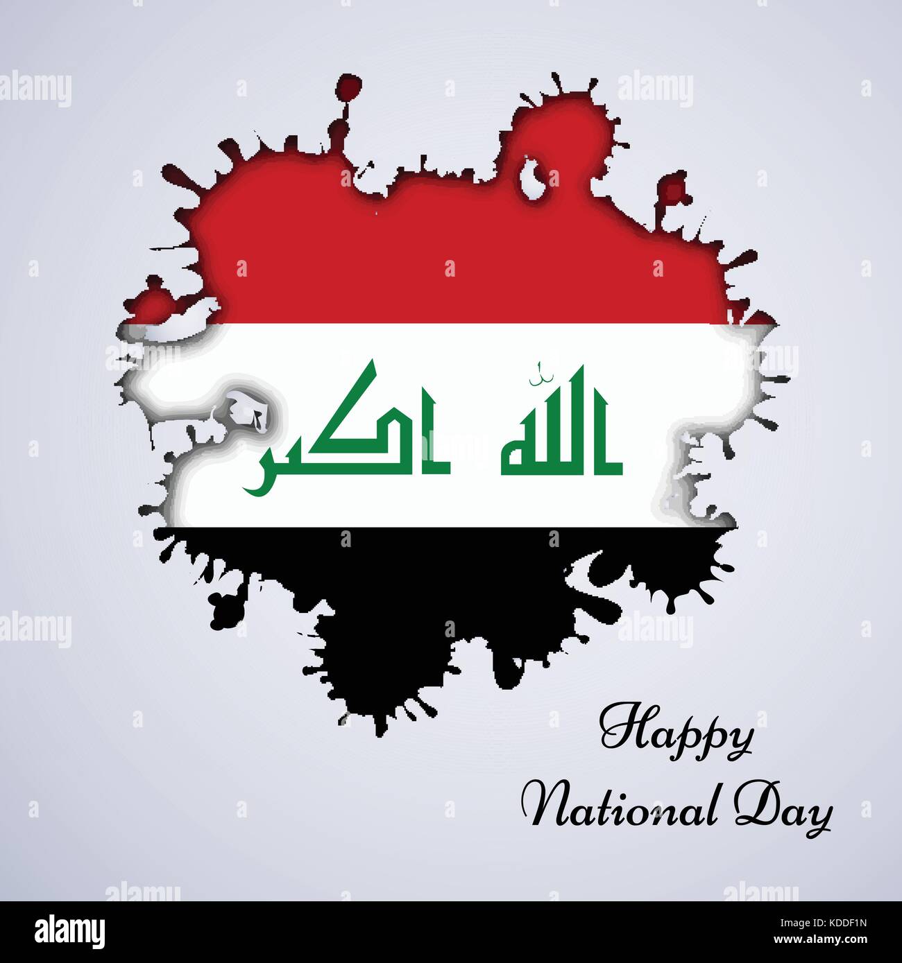 illustration of Iraq National Day Background Stock Vector Image & Art ...