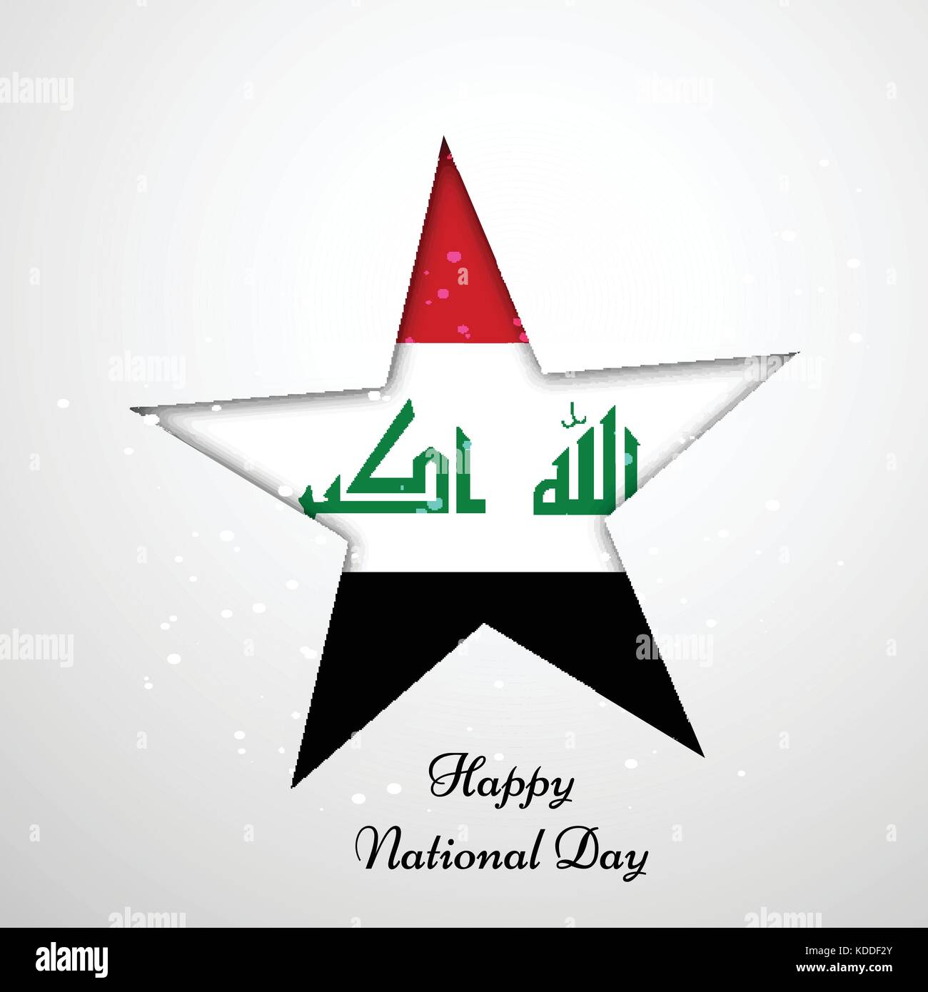 illustration of Iraq National Day Background Stock Vector Image & Art ...