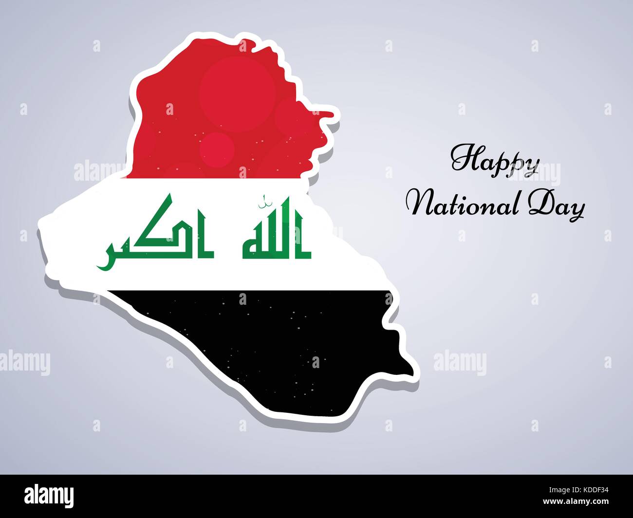 illustration of Iraq National Day Background Stock Vector Image & Art ...