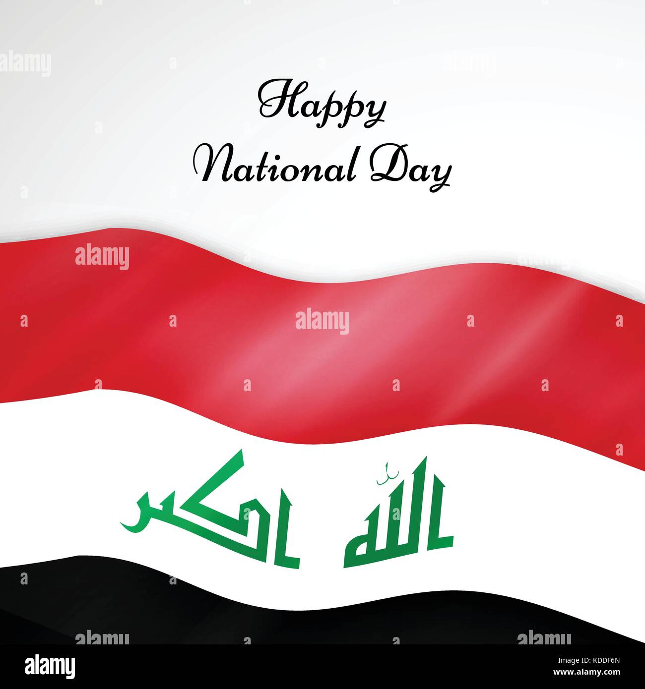 illustration of Iraq National Day Background Stock Vector Image & Art ...