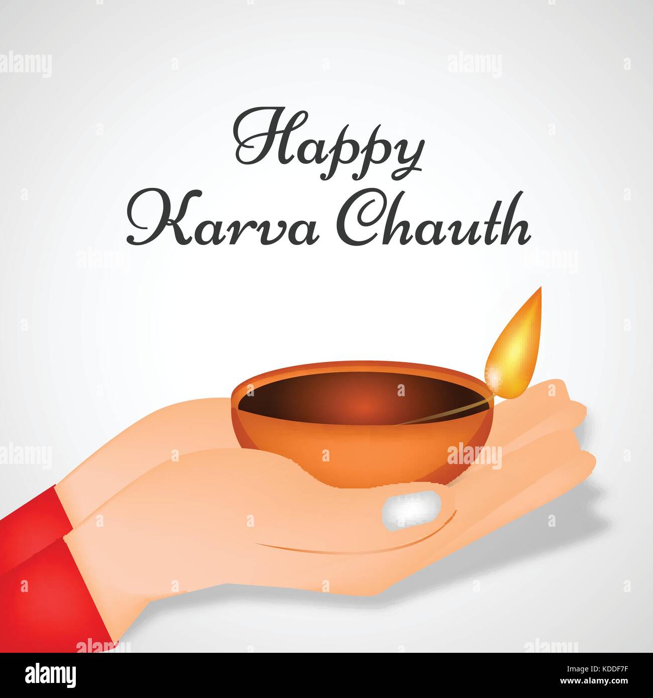 illustration of Hindu Festival Karva Chauth background Stock Vector ...