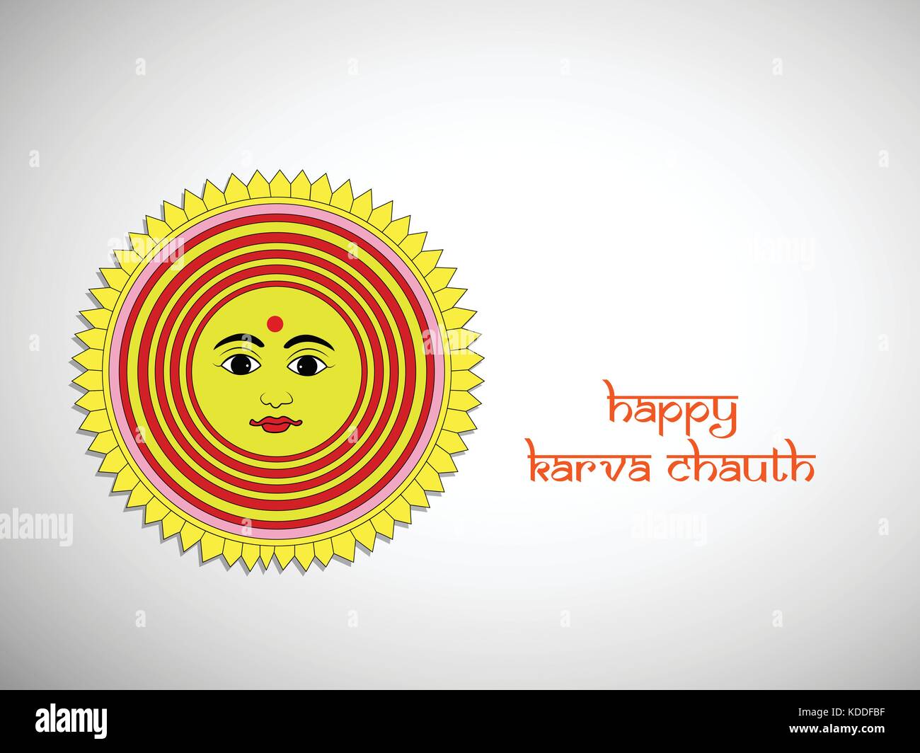 illustration of Hindu Festival Karva Chauth background Stock Vector ...