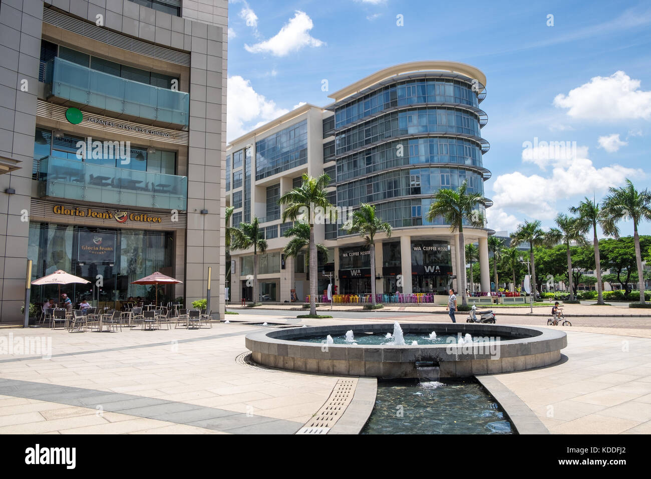 Cityscape of Phu My Hung. Phu My Hung is one of the most developed ...