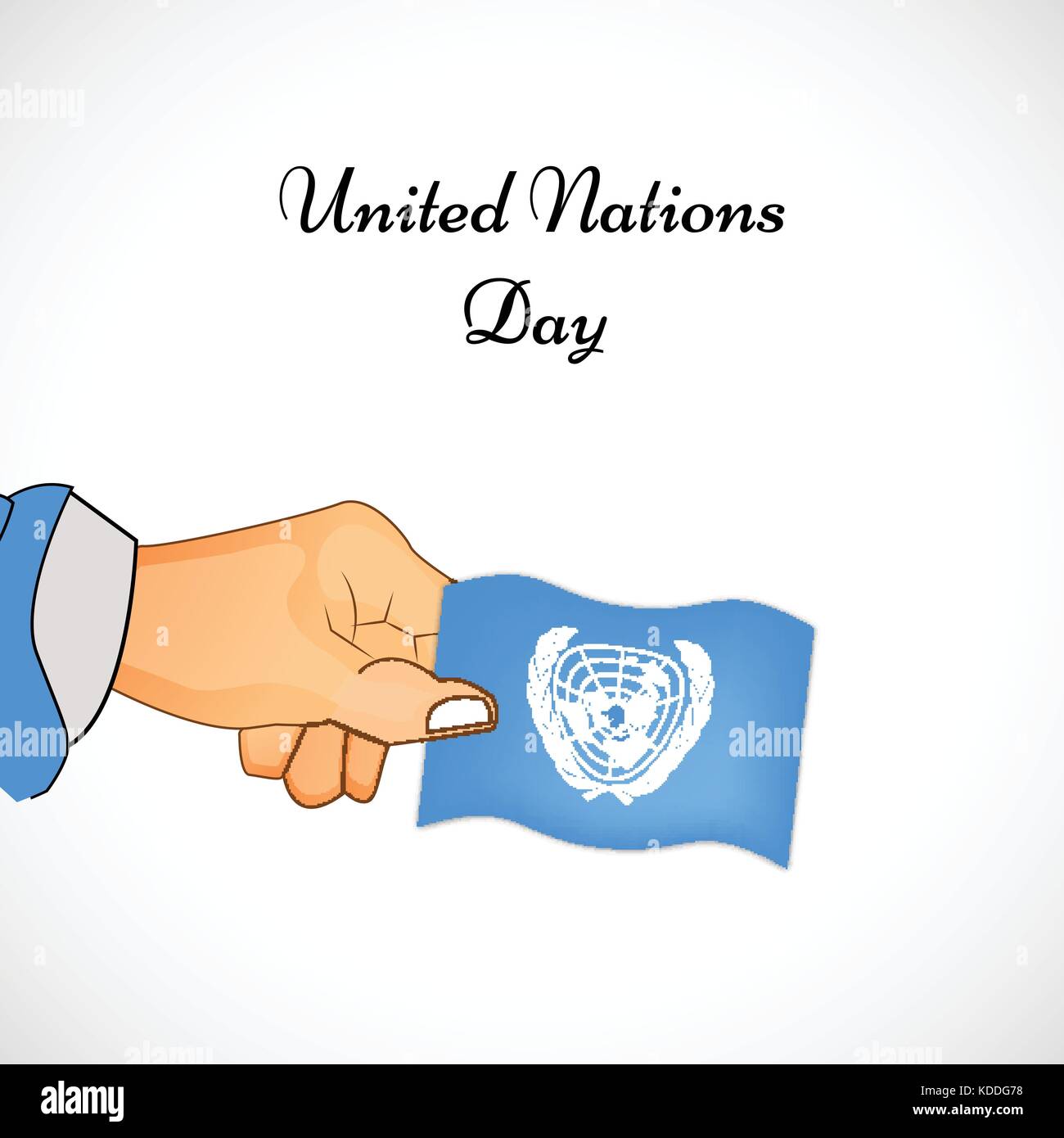 illustration of elements of United Nations Day Background Stock Vector ...