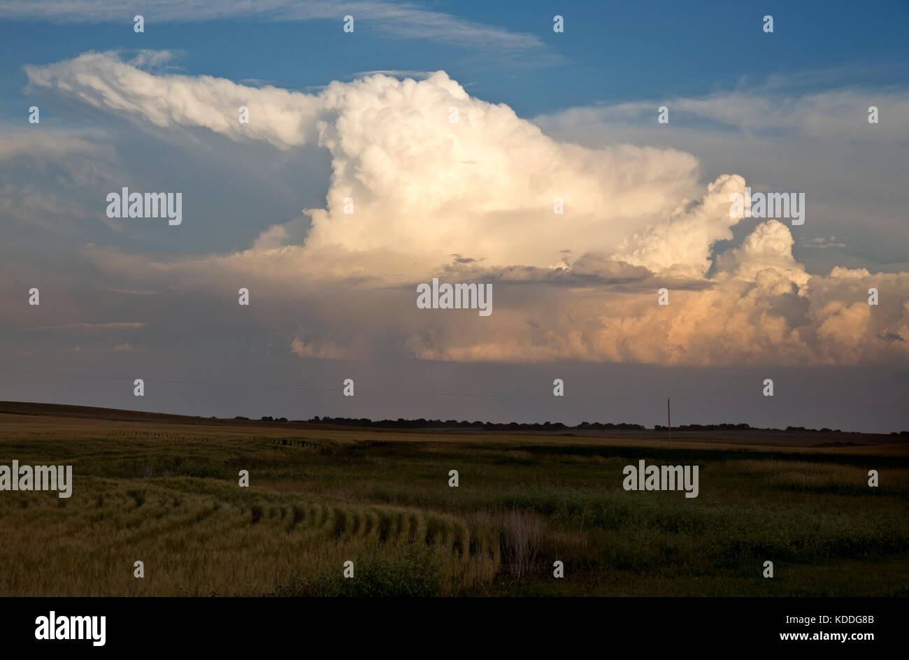 Storm Clouds Canada rural countryside Prairie Scene Stock Photo - Alamy