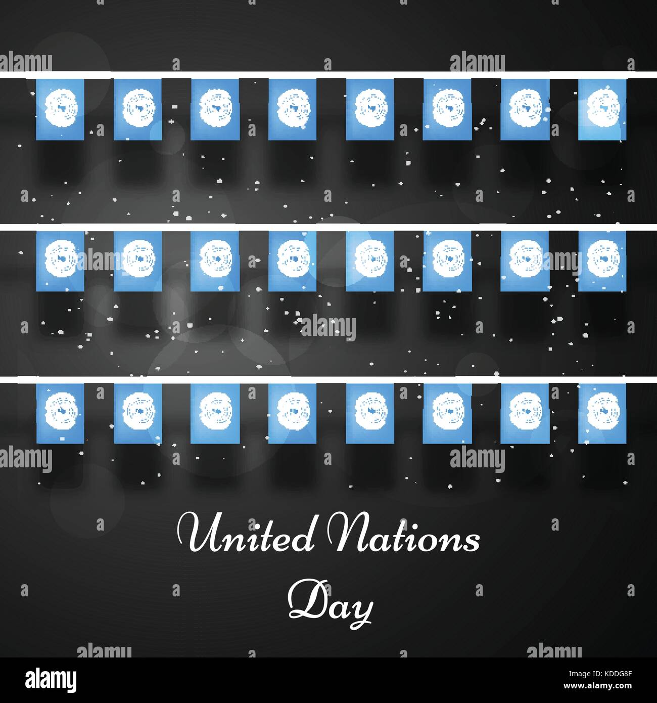 illustration of elements of United Nations Day Background Stock Vector ...