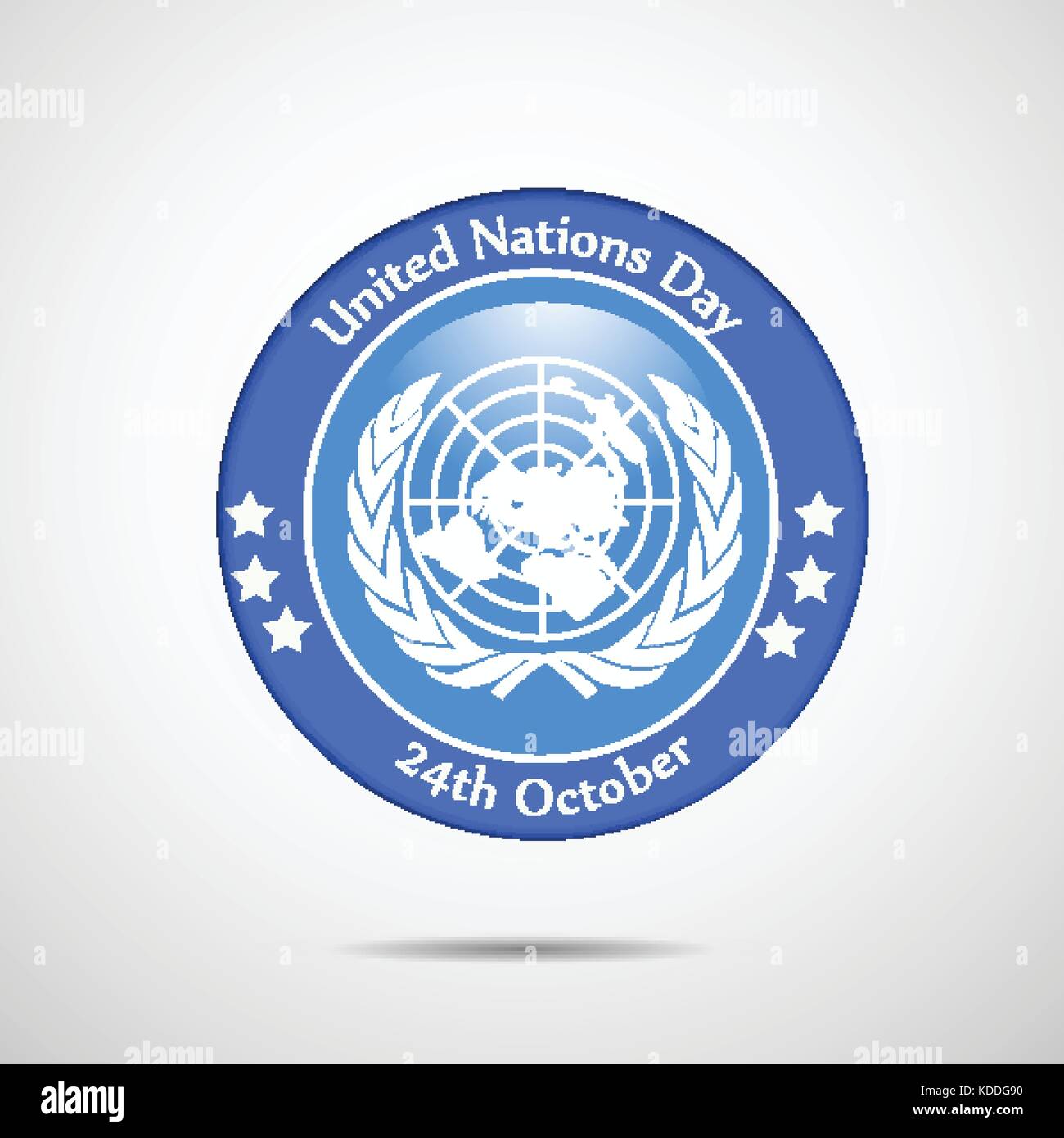 illustration of elements of United Nations Day Background Stock Vector ...