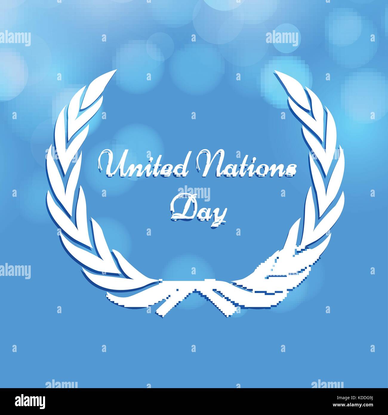 illustration of elements of United Nations Day Background Stock Vector ...