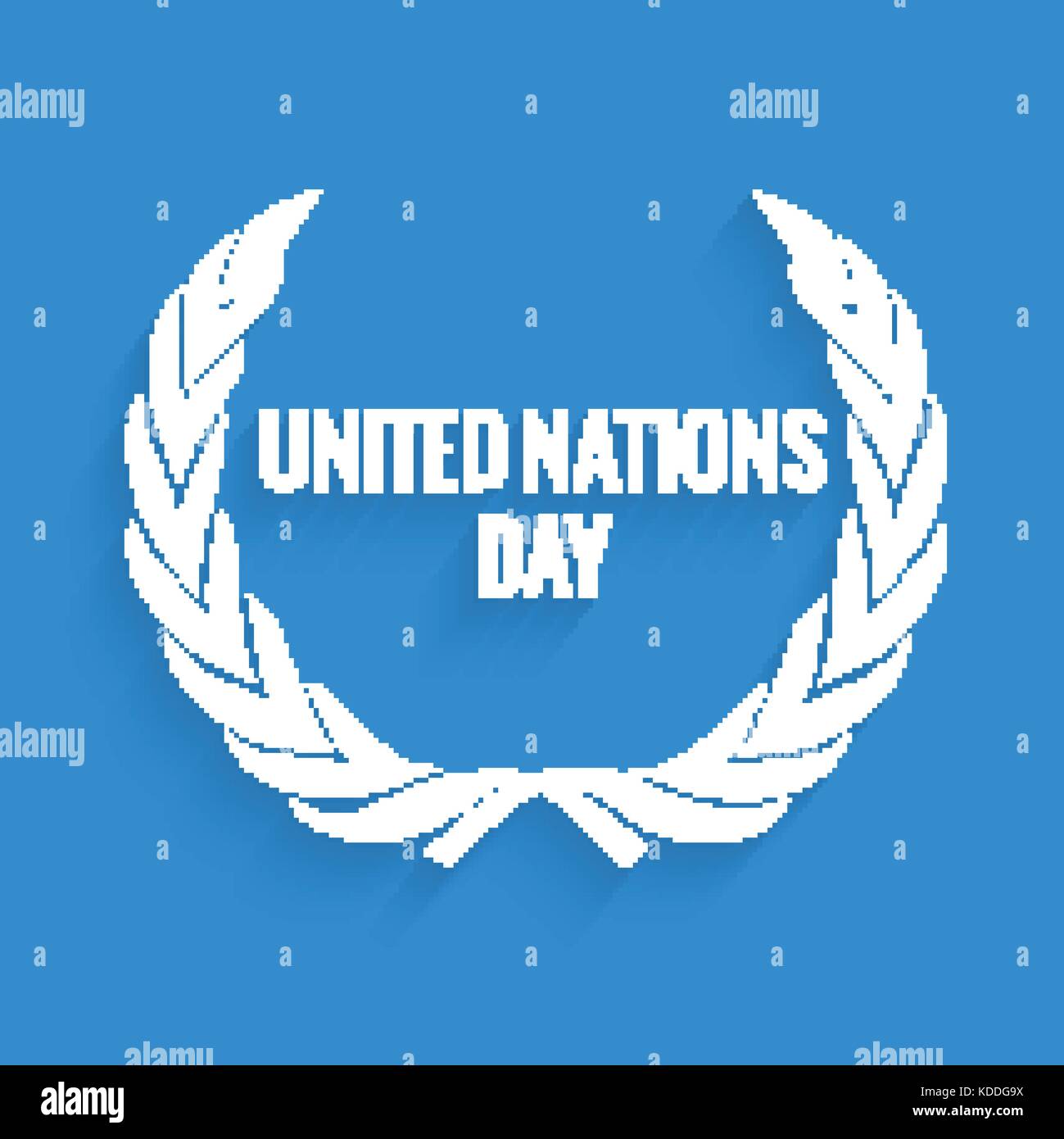 illustration of elements of United Nations Day Background Stock Vector ...