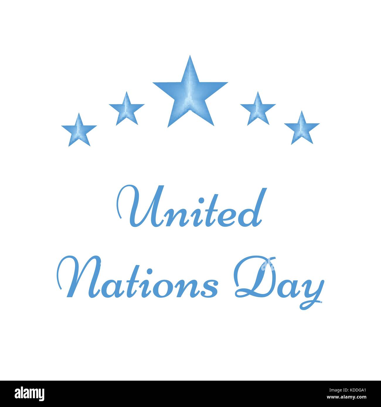 illustration of elements of United Nations Day Background Stock Vector ...