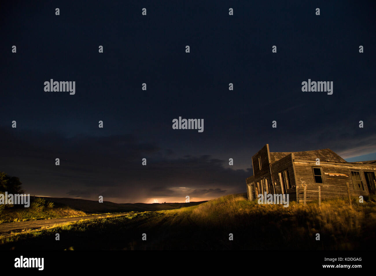 Storm Clouds Canada rural countryside Night Shot Stock Photo - Alamy