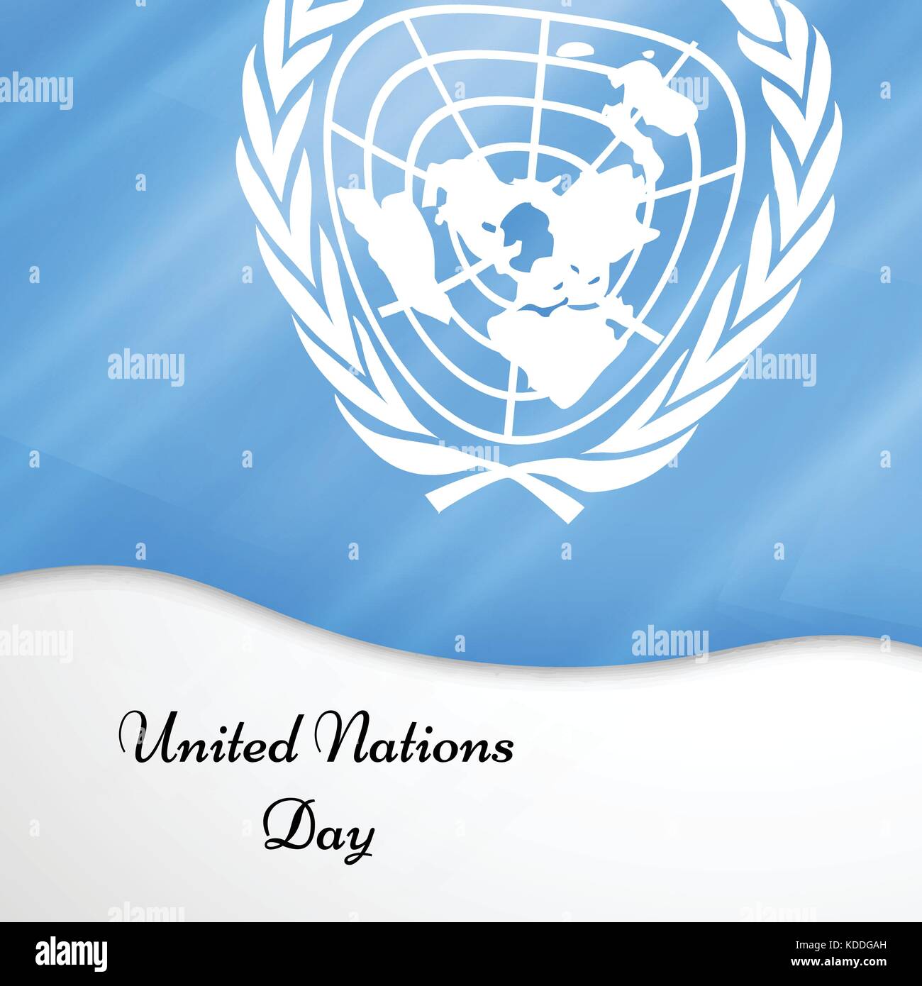 illustration of elements of United Nations Day Background Stock Vector ...