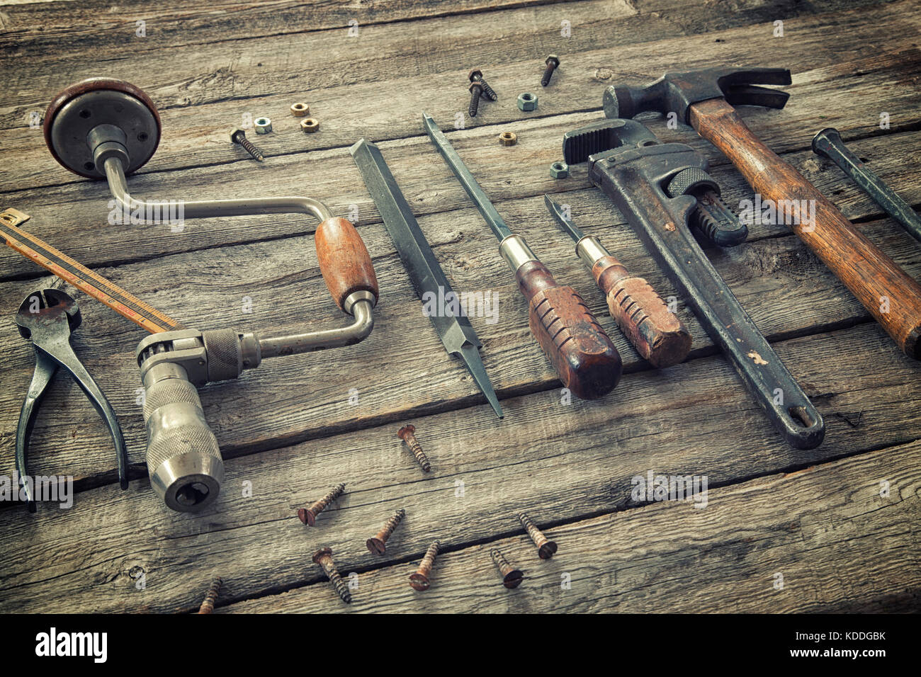 Antique tools hi-res stock photography and images - Alamy