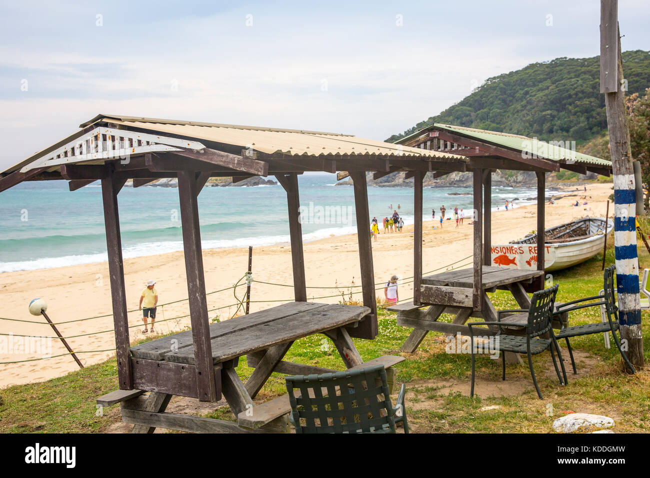 Seal Rocks and Boat beach, Seal Rocks is a popular seaside coastal ...
