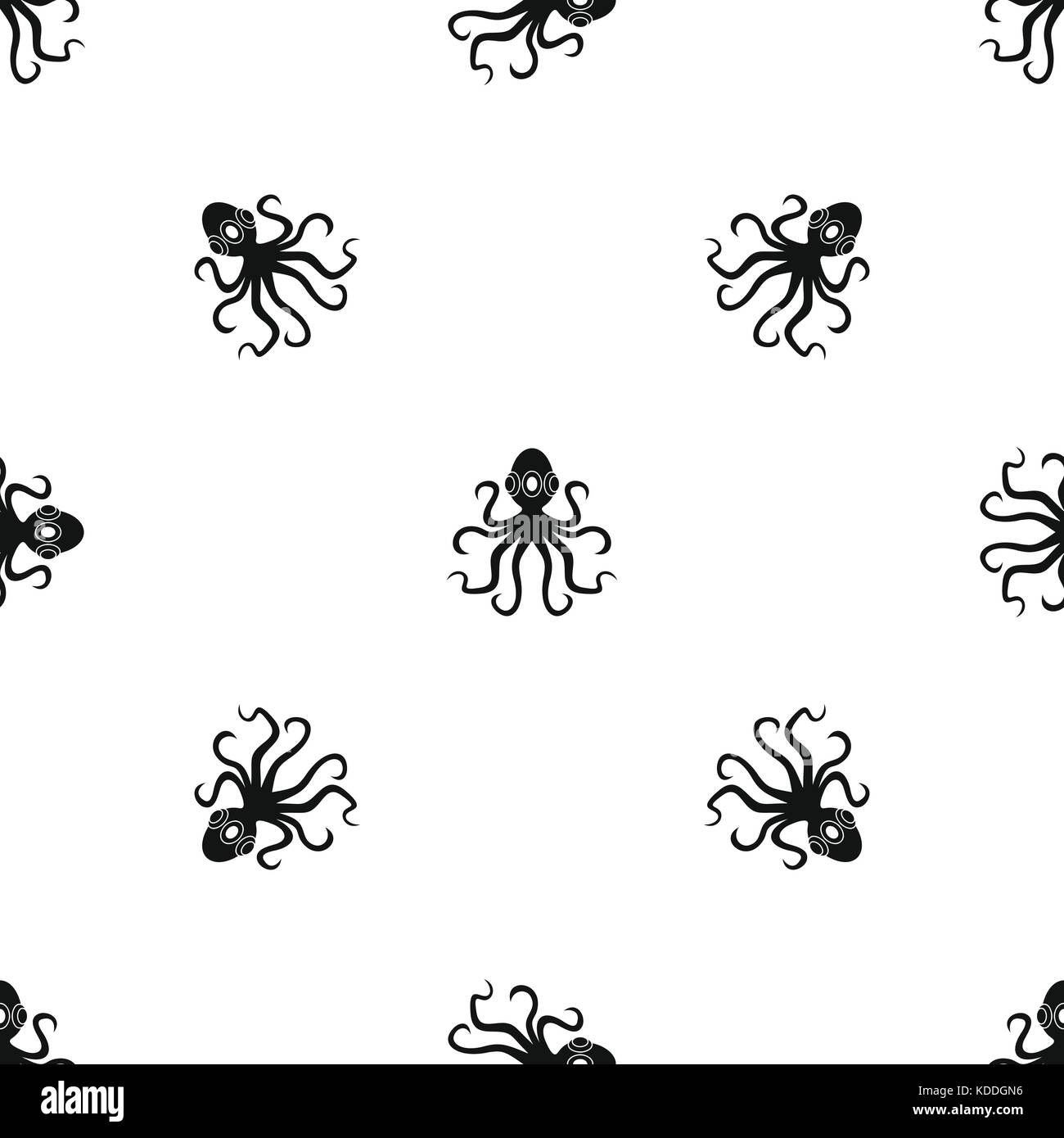 Octopus, pattern seamless black Stock Vector Image & Art - Alamy