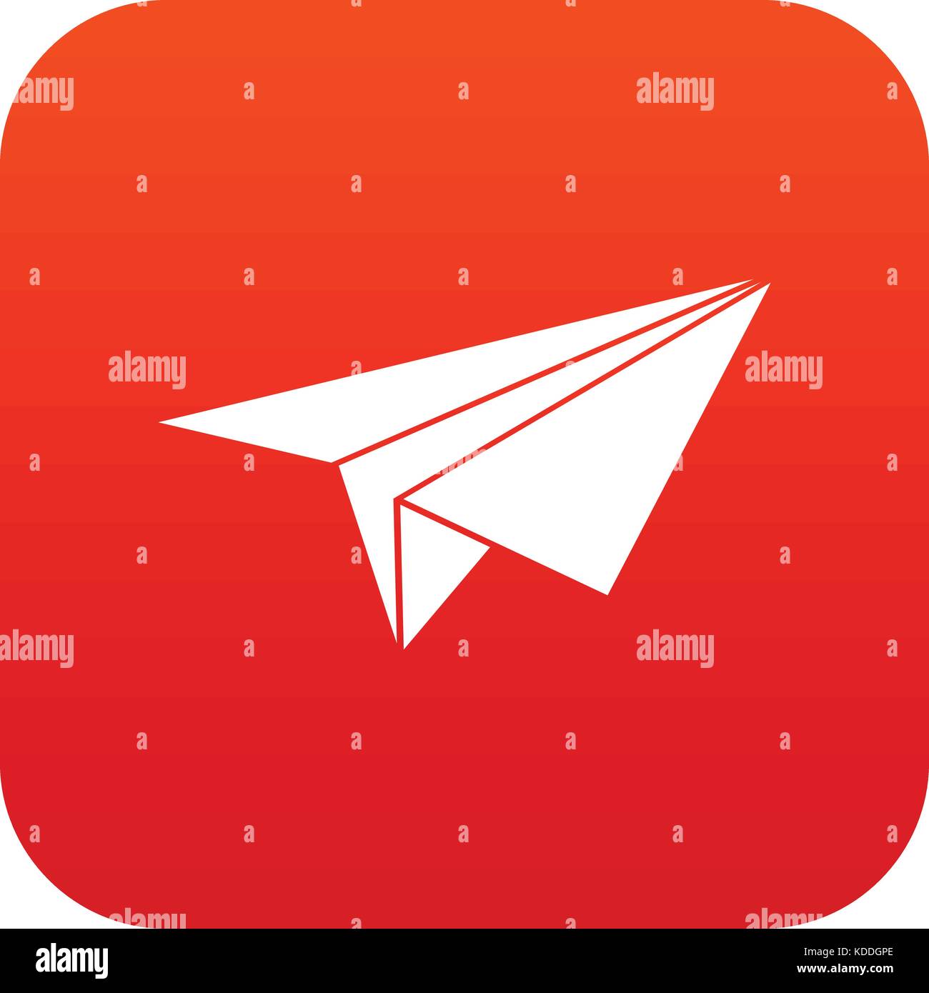 Paper plane icon digital red Stock Vector Image & Art - Alamy