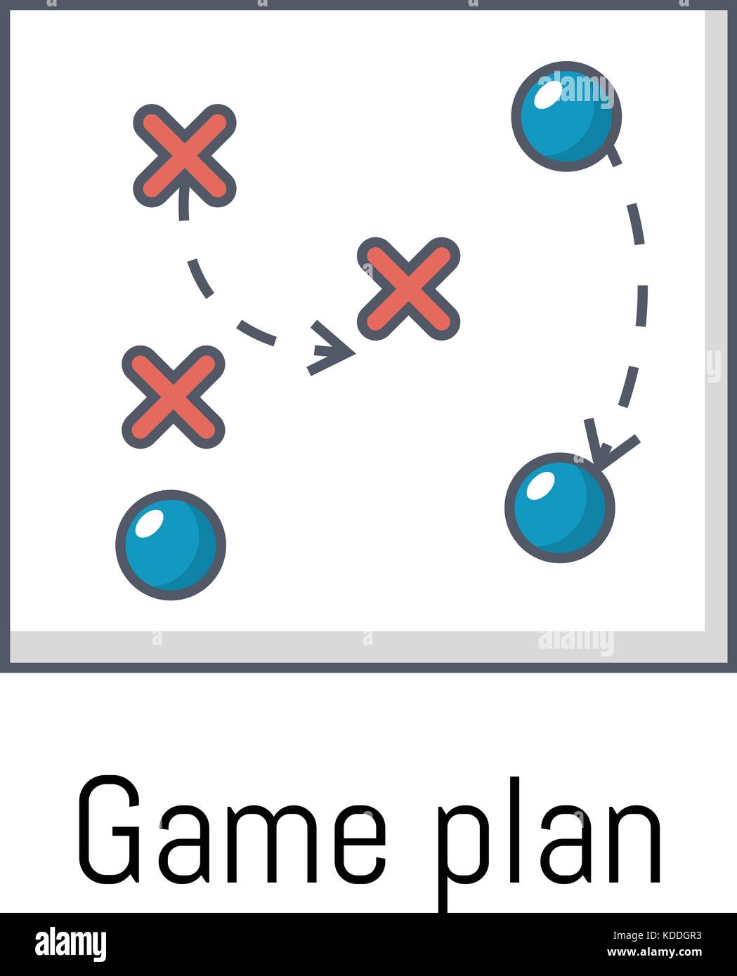 Game plan icon, cartoon style Stock Vector Image & Art - Alamy