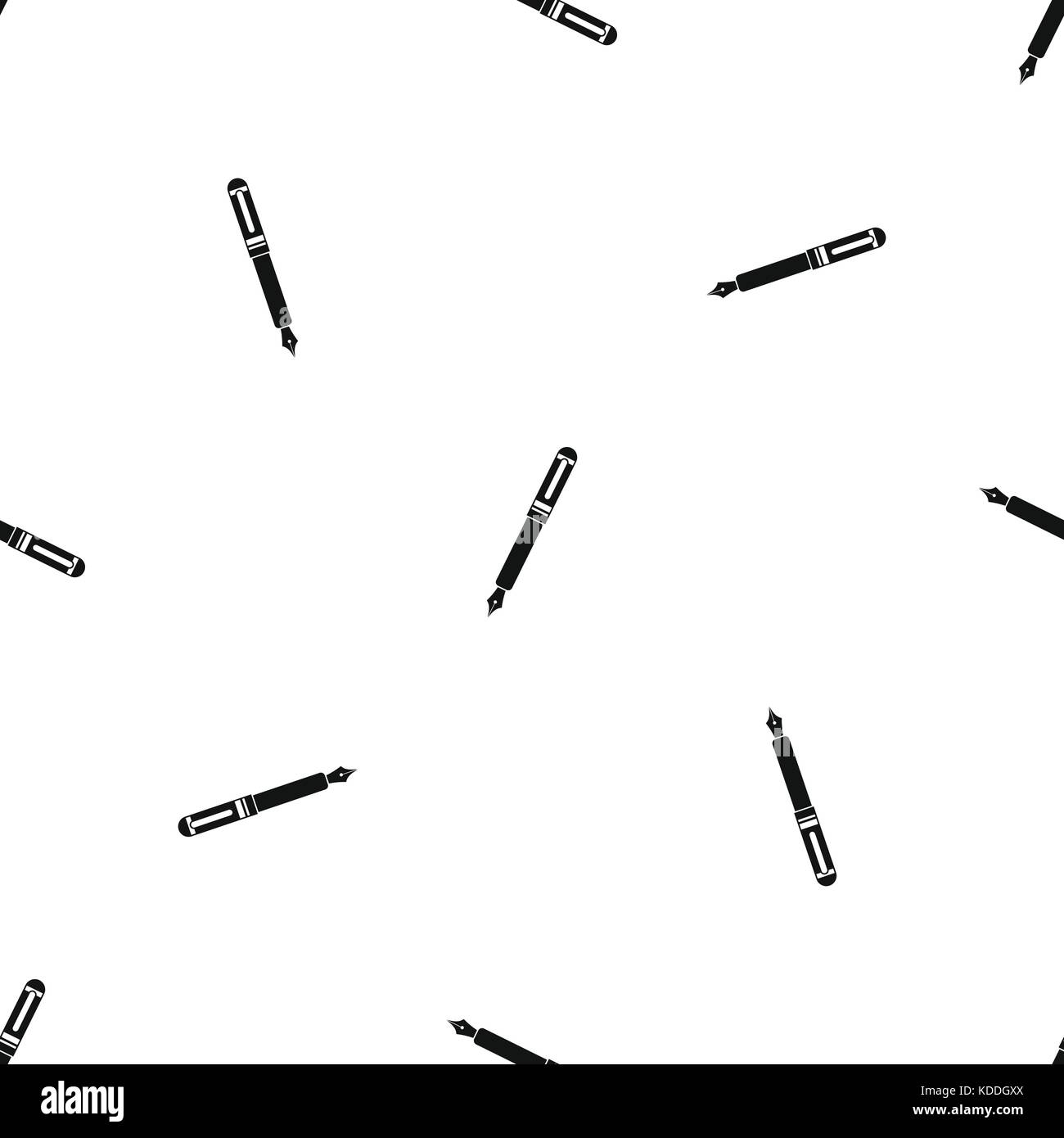 Black fountain pen pattern seamless black Stock Vector Image & Art - Alamy