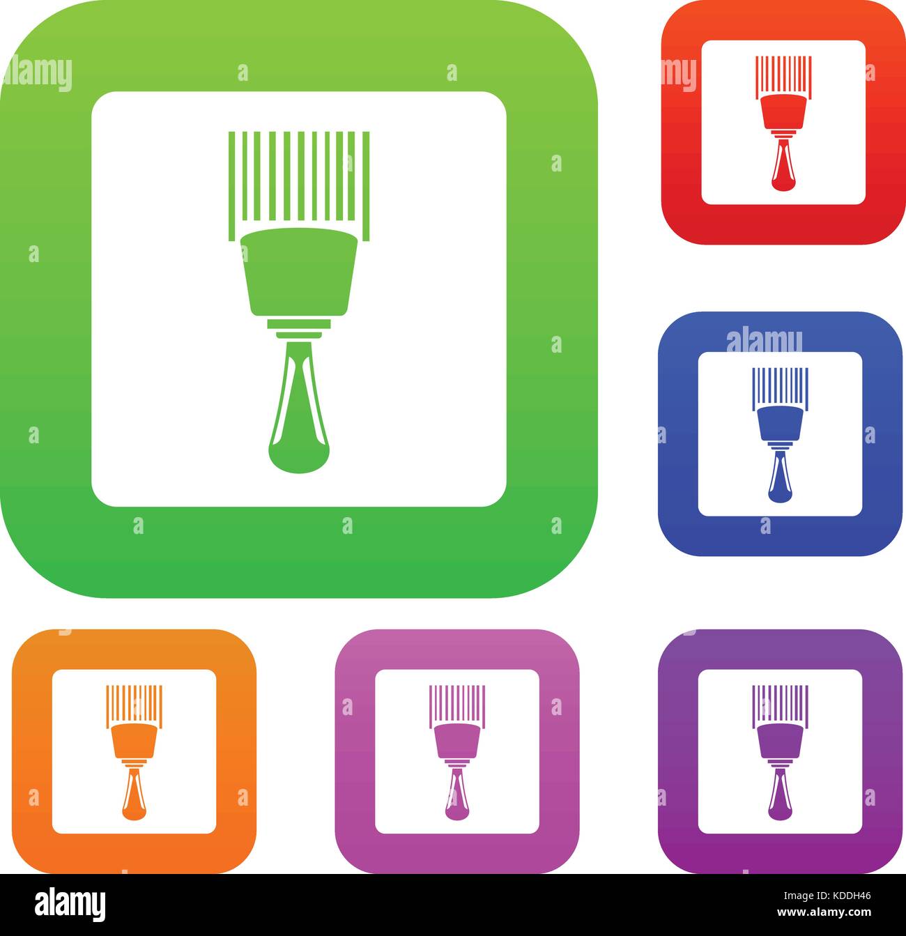 Blue scanner scanning bar code Stock Vector Images - Alamy