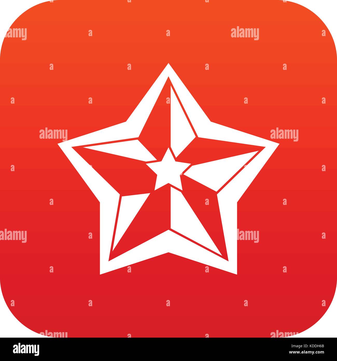 Star icon digital red Stock Vector Image & Art - Alamy