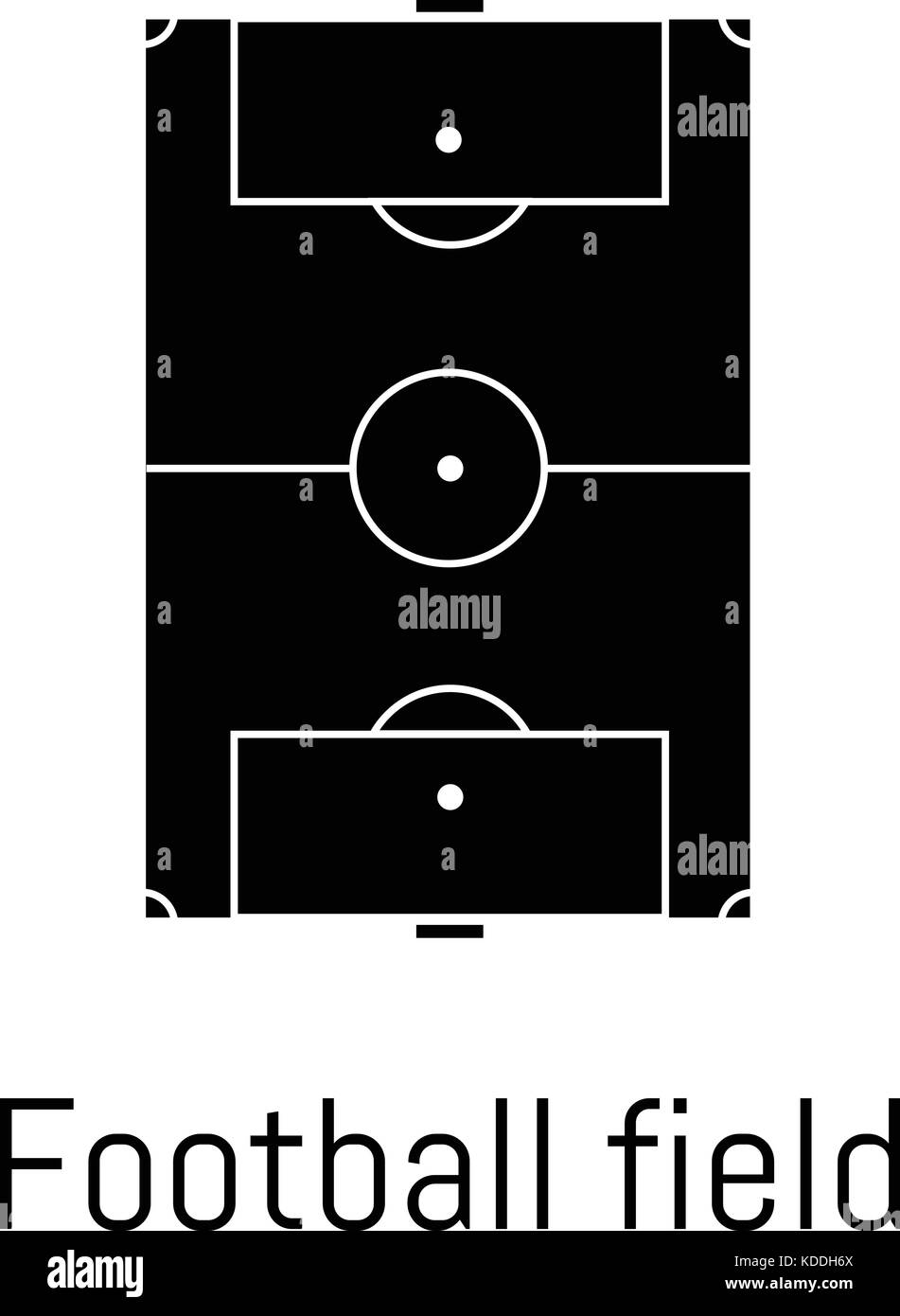 Football field overhead Stock Vector Images - Alamy