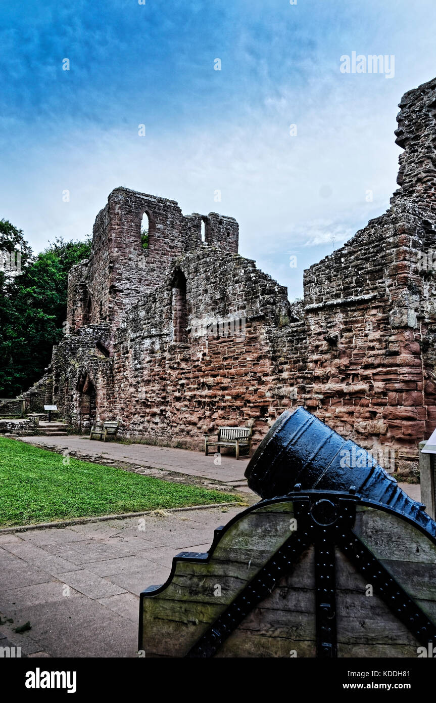 Goodrich Castle is a Norman medieval castle to the north of Goodrich village, Herefordshire ...