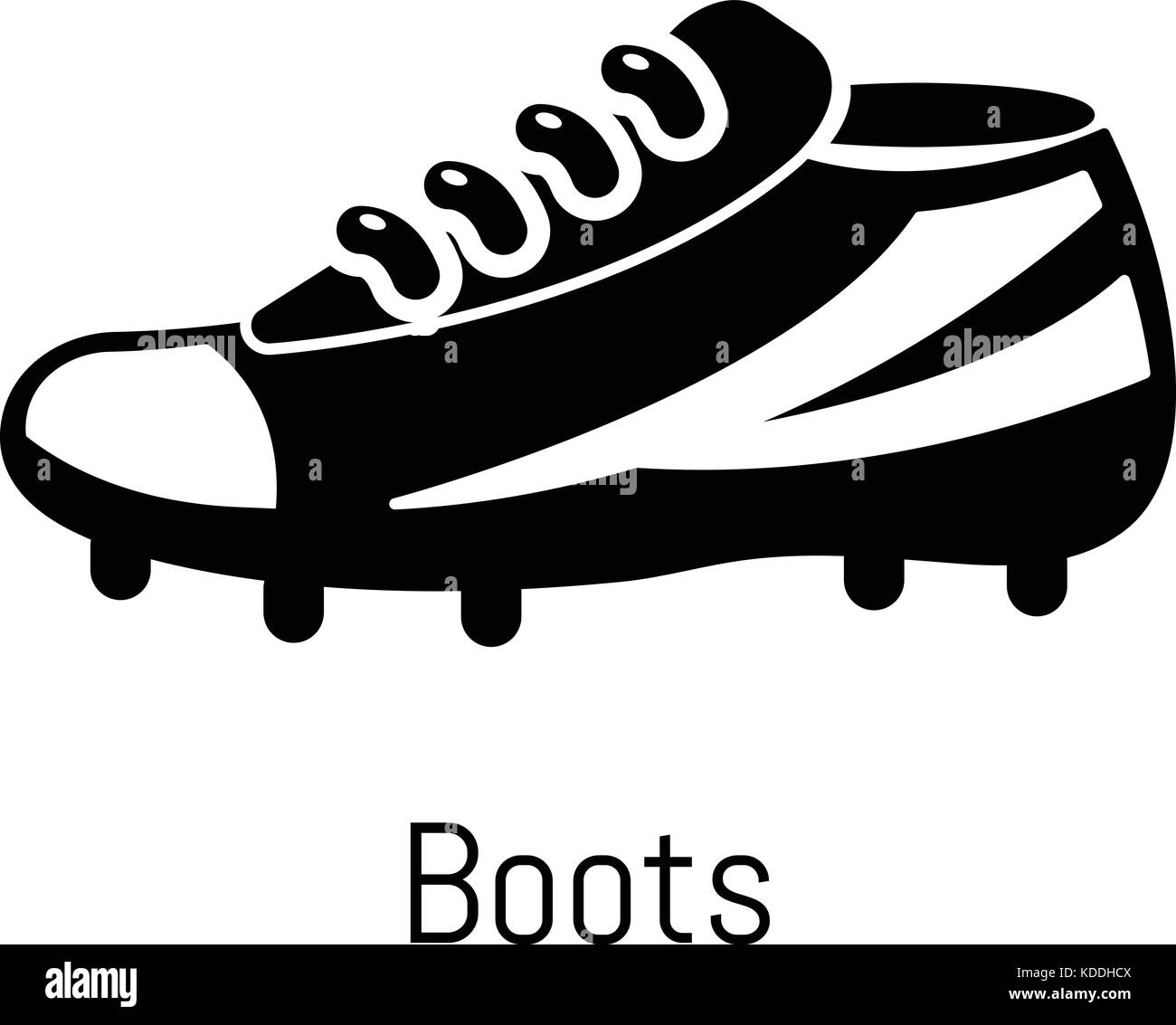 Football boots icon, simple black style Stock Vector Image & Art - Alamy