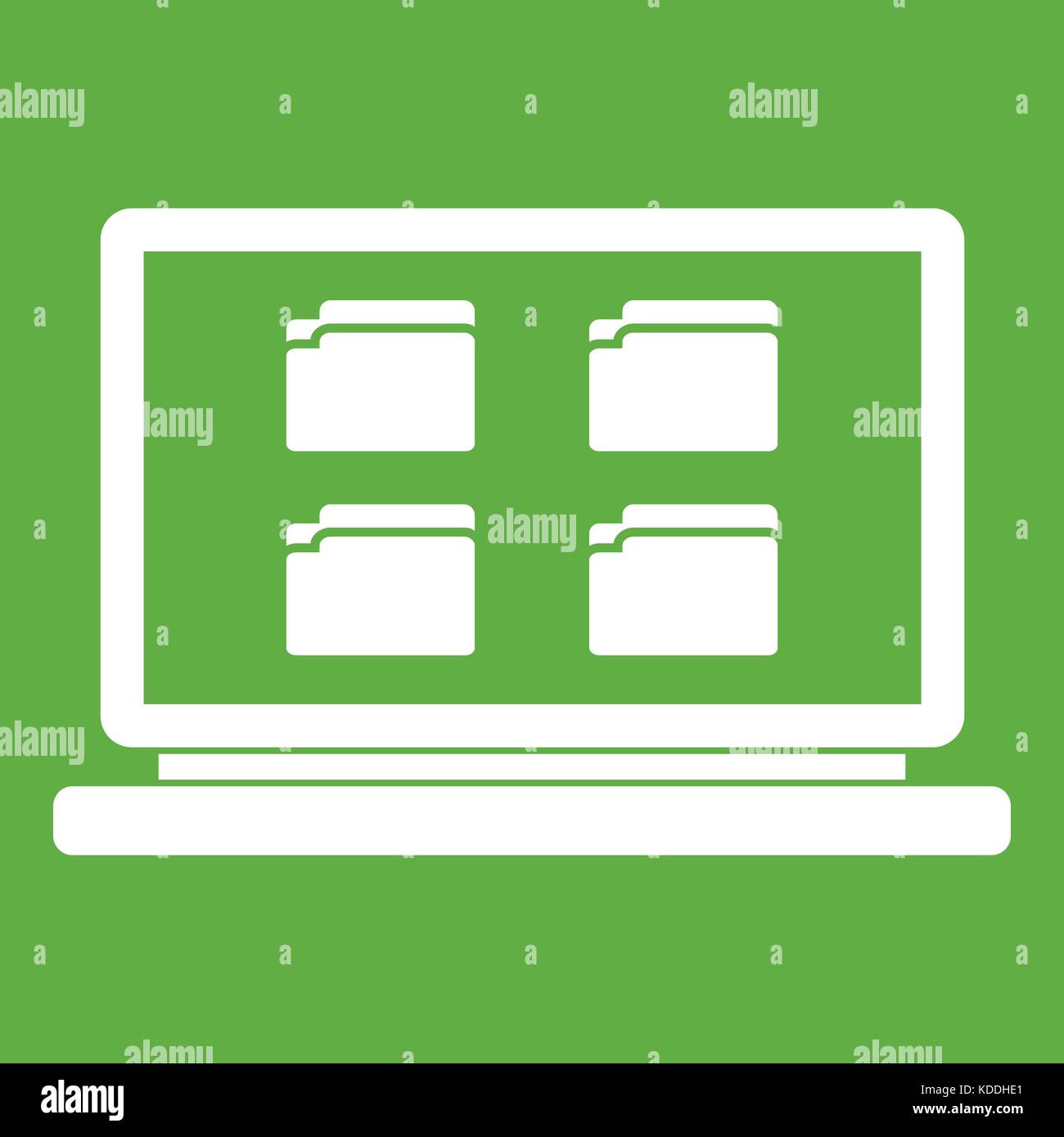 Desktop icon green Stock Vector Image & Art - Alamy