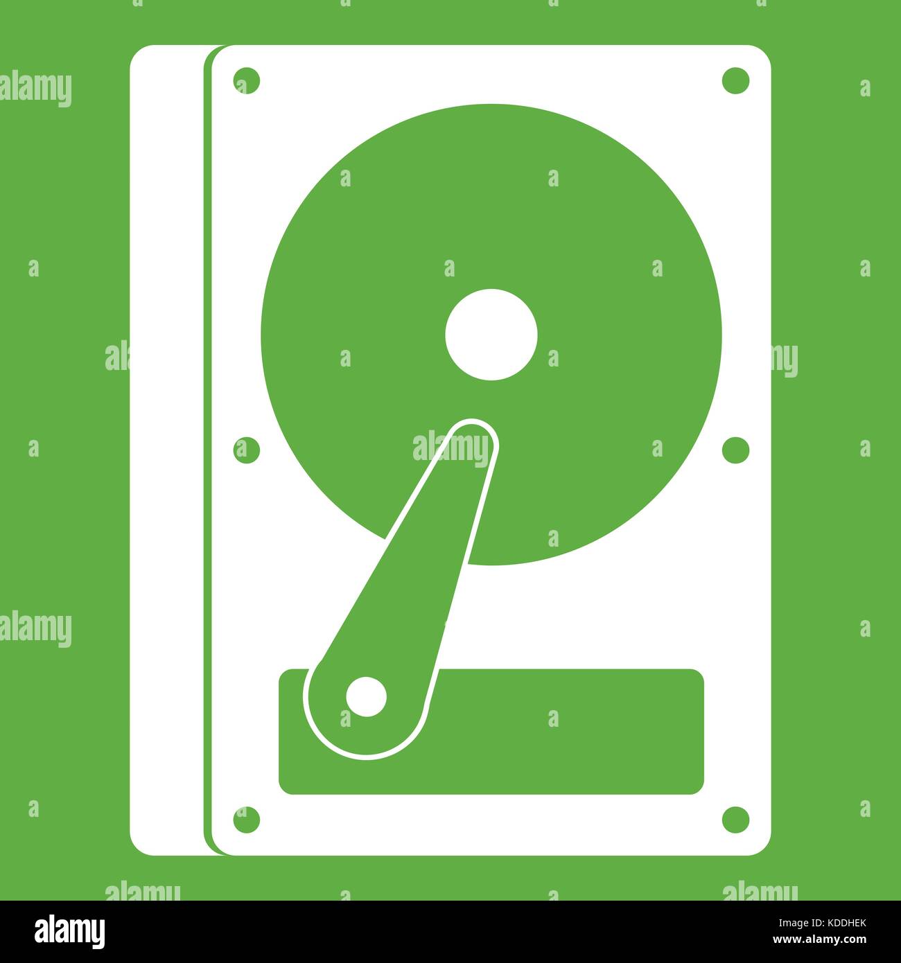 HDD icon green Stock Vector Image & Art - Alamy