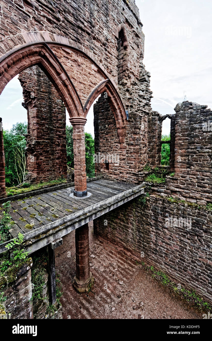 Goodrich Castle is a Norman medieval castle to the north of Goodrich village, Herefordshire ...
