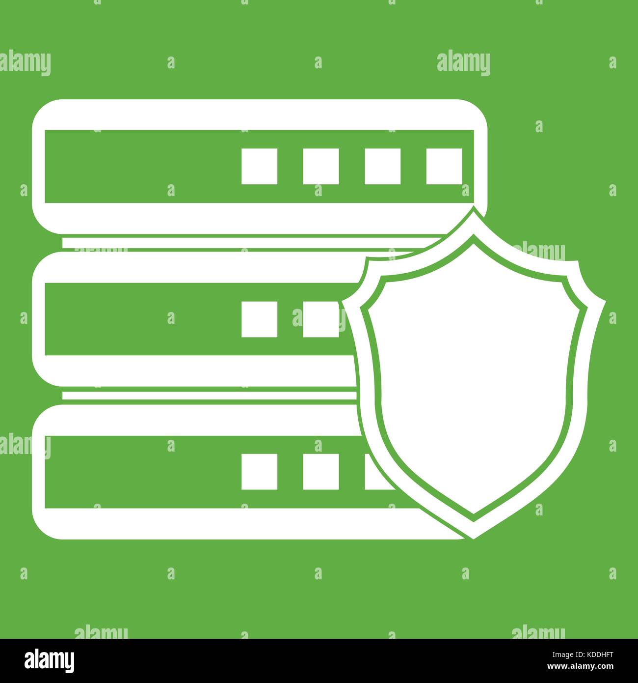 Database with gray shield icon green Stock Vector Image & Art - Alamy