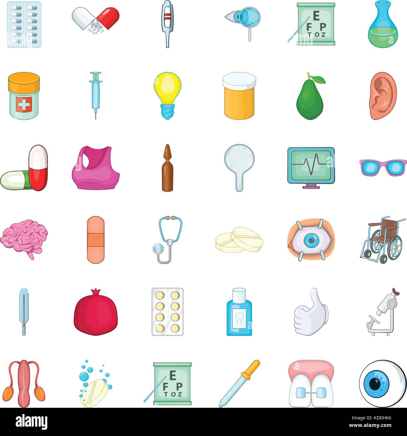Exploration icons set, cartoon style Stock Vector Image & Art - Alamy