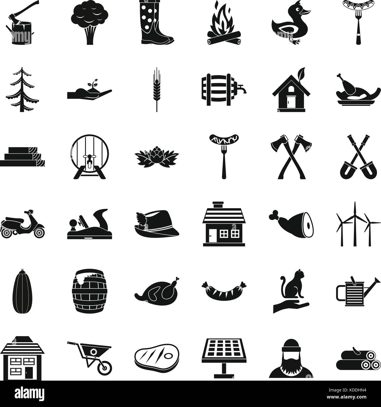 Log icons set, simple style Stock Vector Image & Art - Alamy