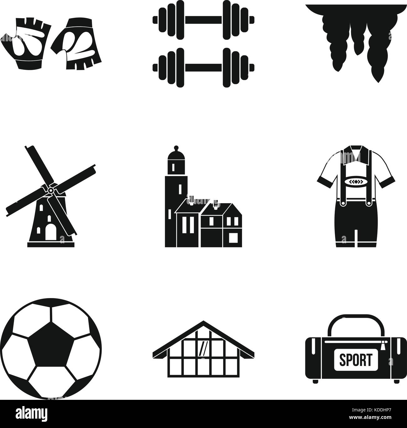 Training camp icons set, simple style Stock Vector Image & Art - Alamy