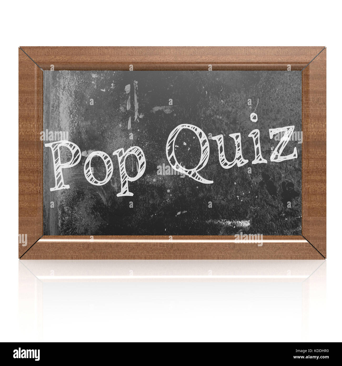 Pop Quiz written on blackboard, 3D rendering Stock Photo - Alamy